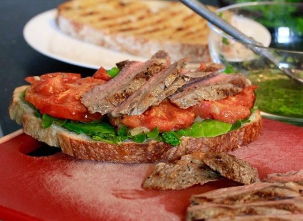 Rib Eye and Roasted Tomato Sandwich - America's Table